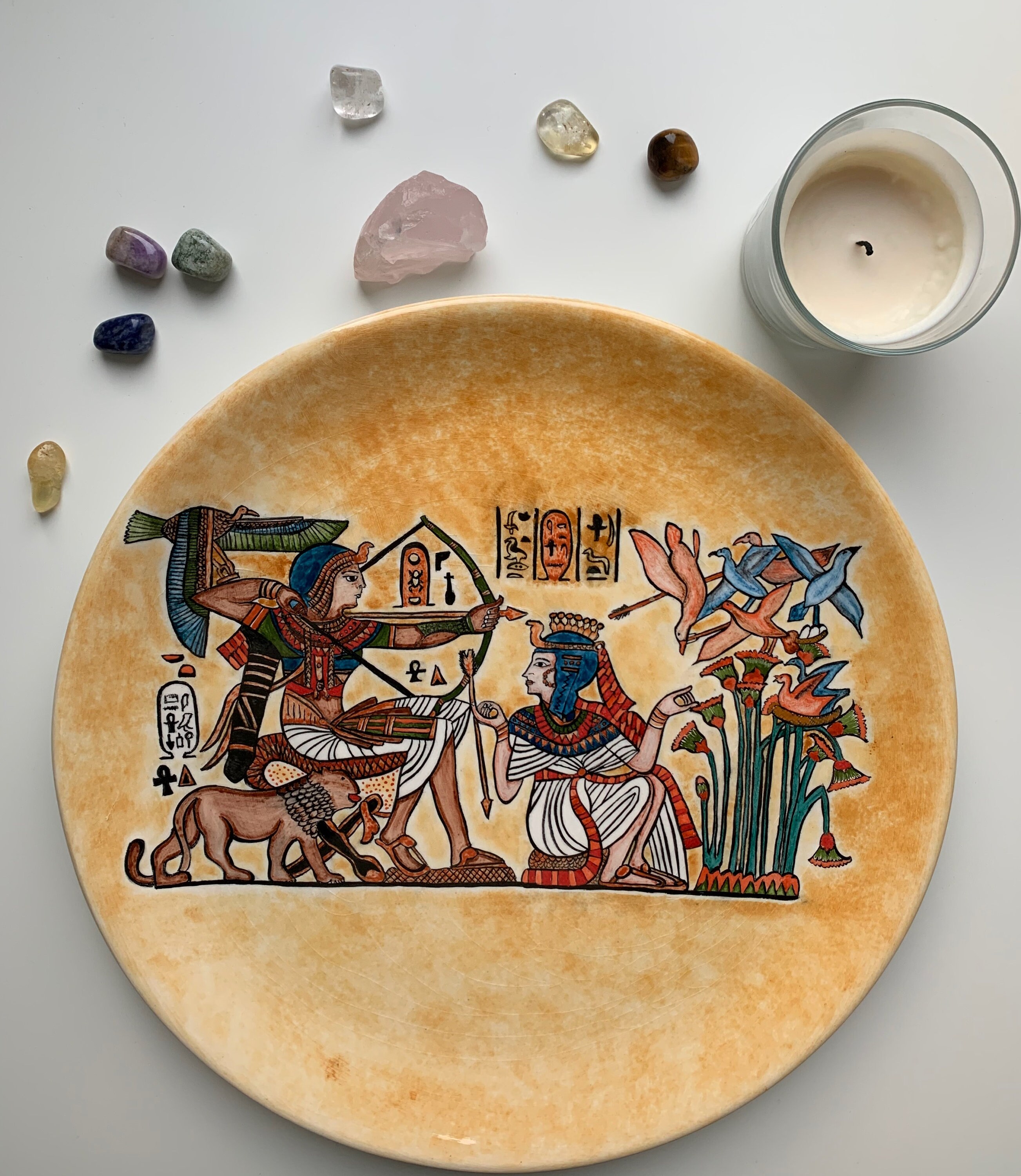 40 cm Ceramic Hand Painted Plate | Etsy