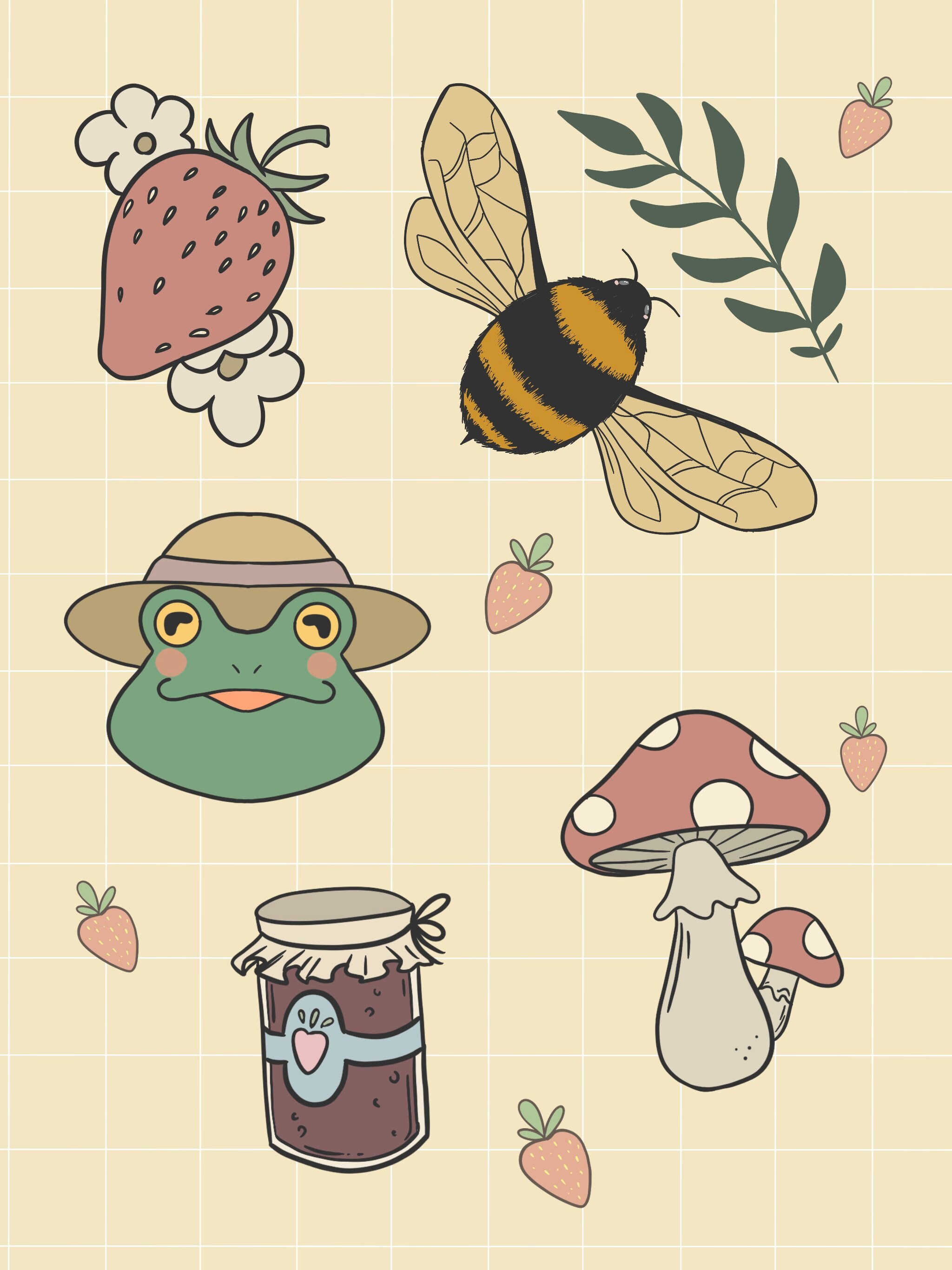 Cottagecore Sticker pack | Etsy