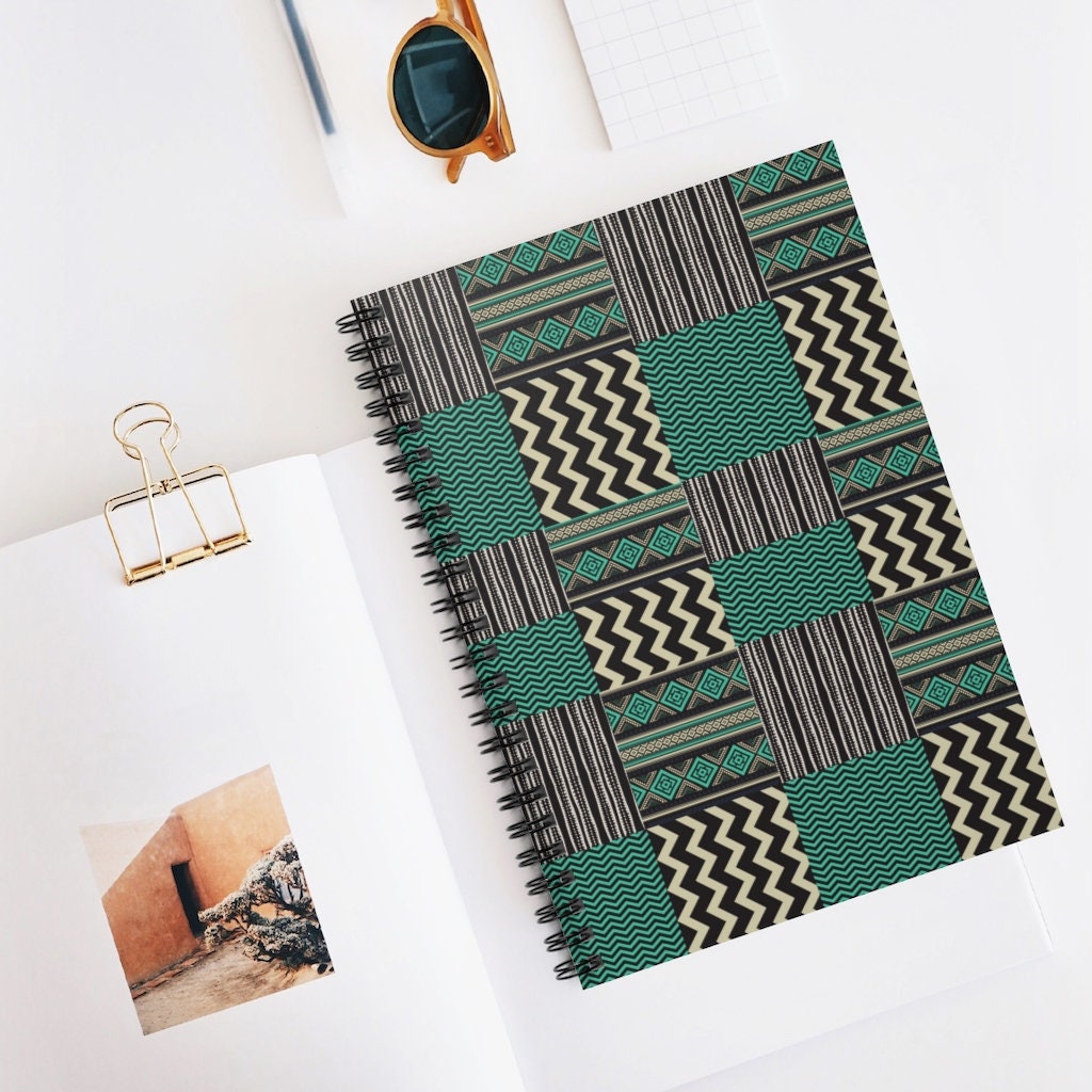Geometric African Print Notebook, Back to School Journal - Etsy