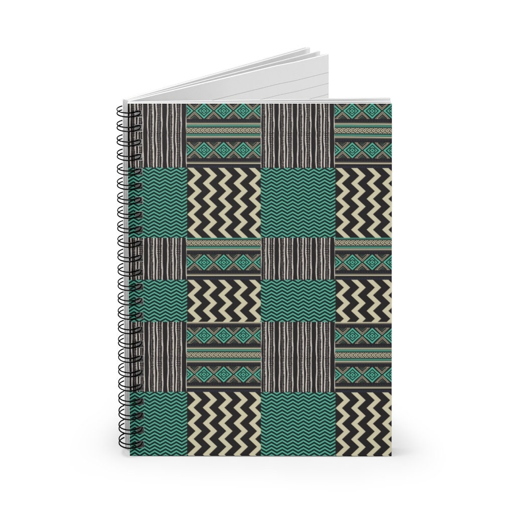 Geometric African Print Notebook, Back to School Journal - Etsy