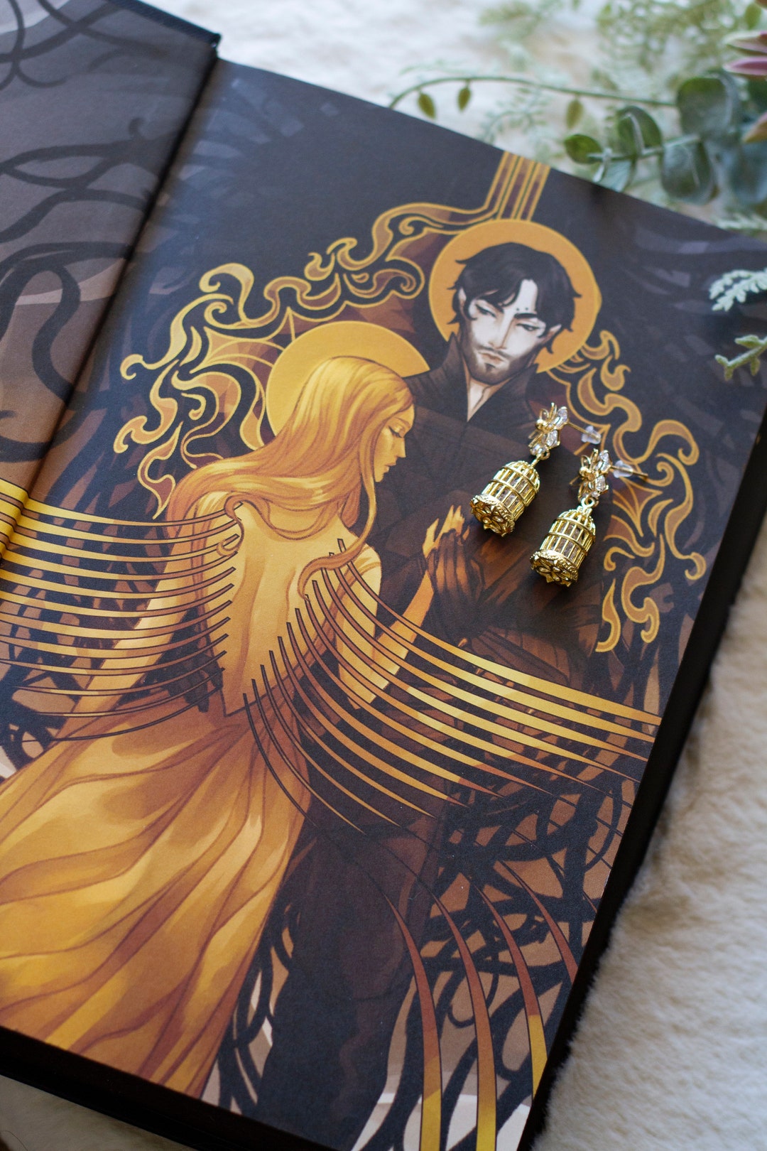 Gild by Raven Kennedy Inspired Earrings, Glint, Gleam, Glow - Etsy