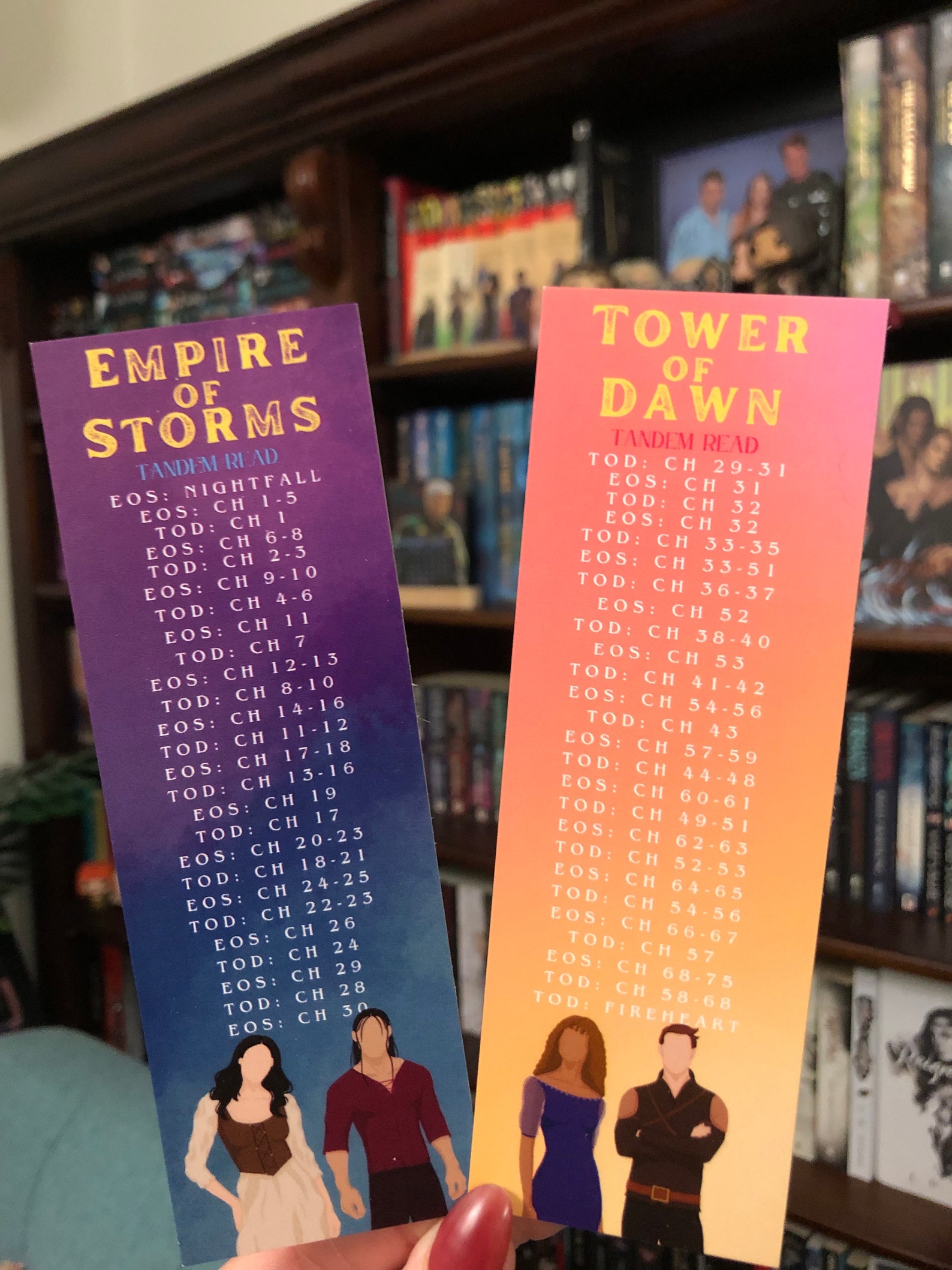Set of Throne of Glass Tandem Read Bookmarks, SJM, Manon and Dorian ...