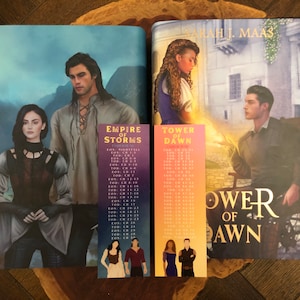 Set of Throne of Glass Tandem Read Bookmarks, SJM, Manon and Dorian ...