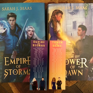 Set of Throne of Glass Tandem Read Bookmarks, SJM, Manon and Dorian ...