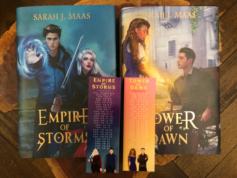 Set of Throne of Glass Tandem Read Bookmarks, SJM, Manon and Dorian ...