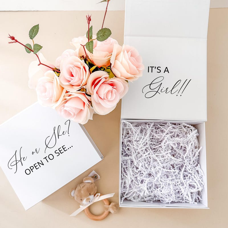 Gender Reveal Box - Etsy