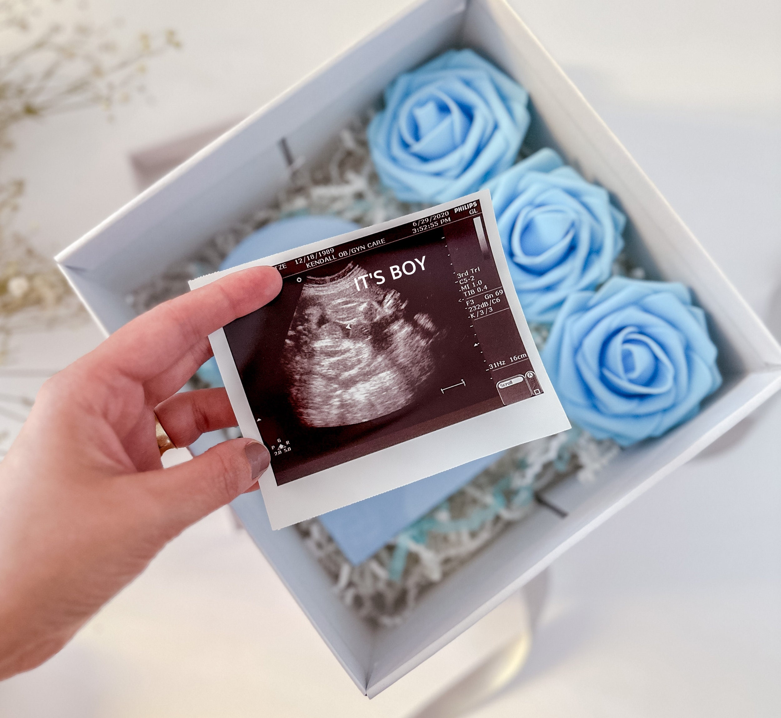 Baby Boy Gender Reveal, Boy Gender Reveal Gift Box, Gender Reveal Gift ...