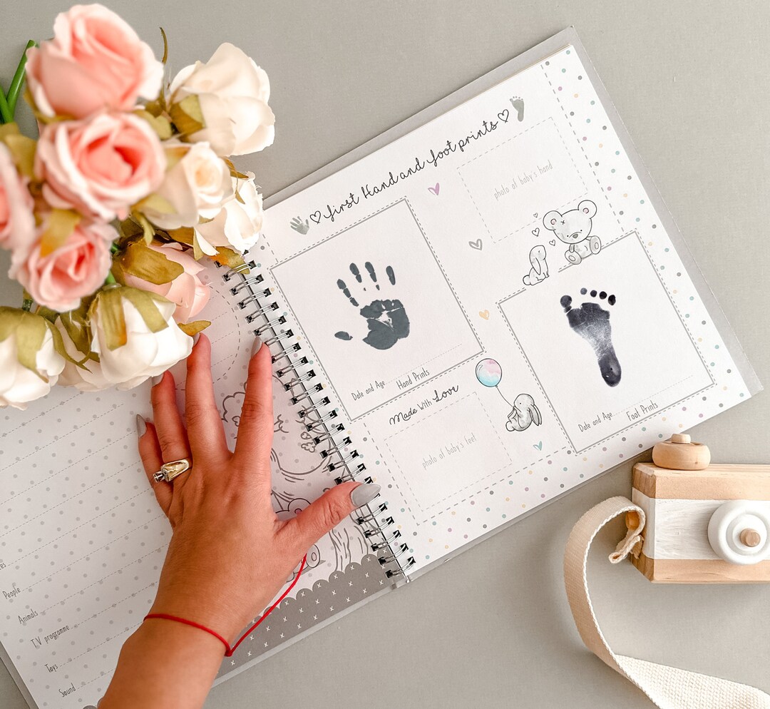 Baby Memory Book, Baby Record Book, Baby Milestone Book, Baby Keepsake ...