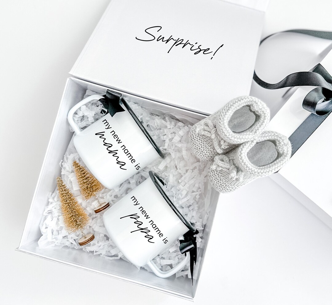 New Parents Gift Basket, Expecting Parents Gift Box, Pregnancy Reveal ...