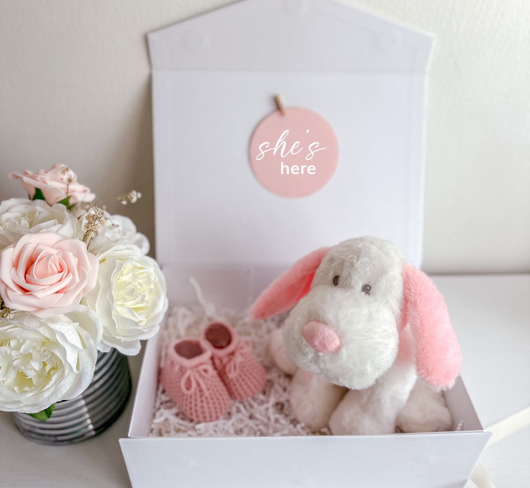Gender Reveal Gift Box, Gender Reveal for Baby Girl, Baby Girl Gender ...