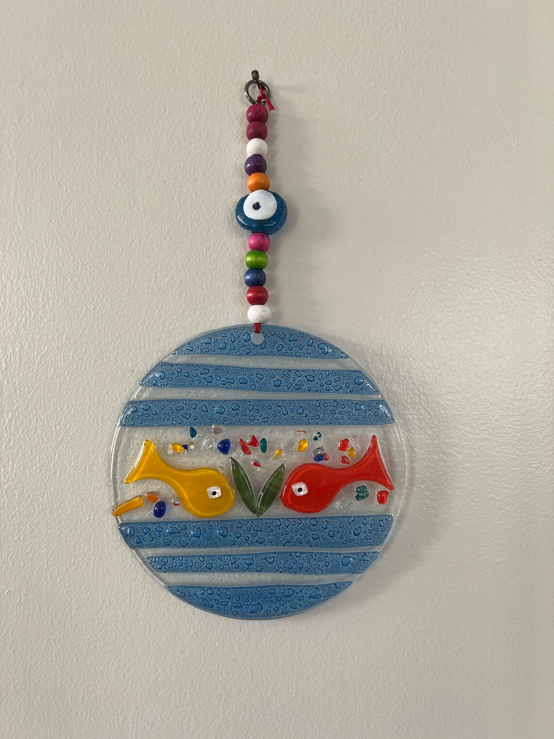 Glass Fused Wall Hanging Evil Eye - Etsy