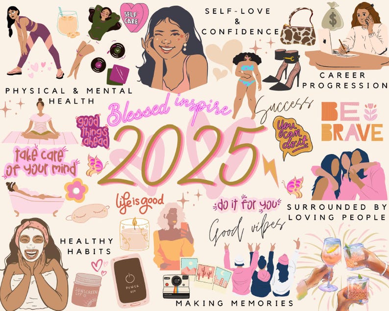 2025 Self Love Vision Board - Etsy Canada