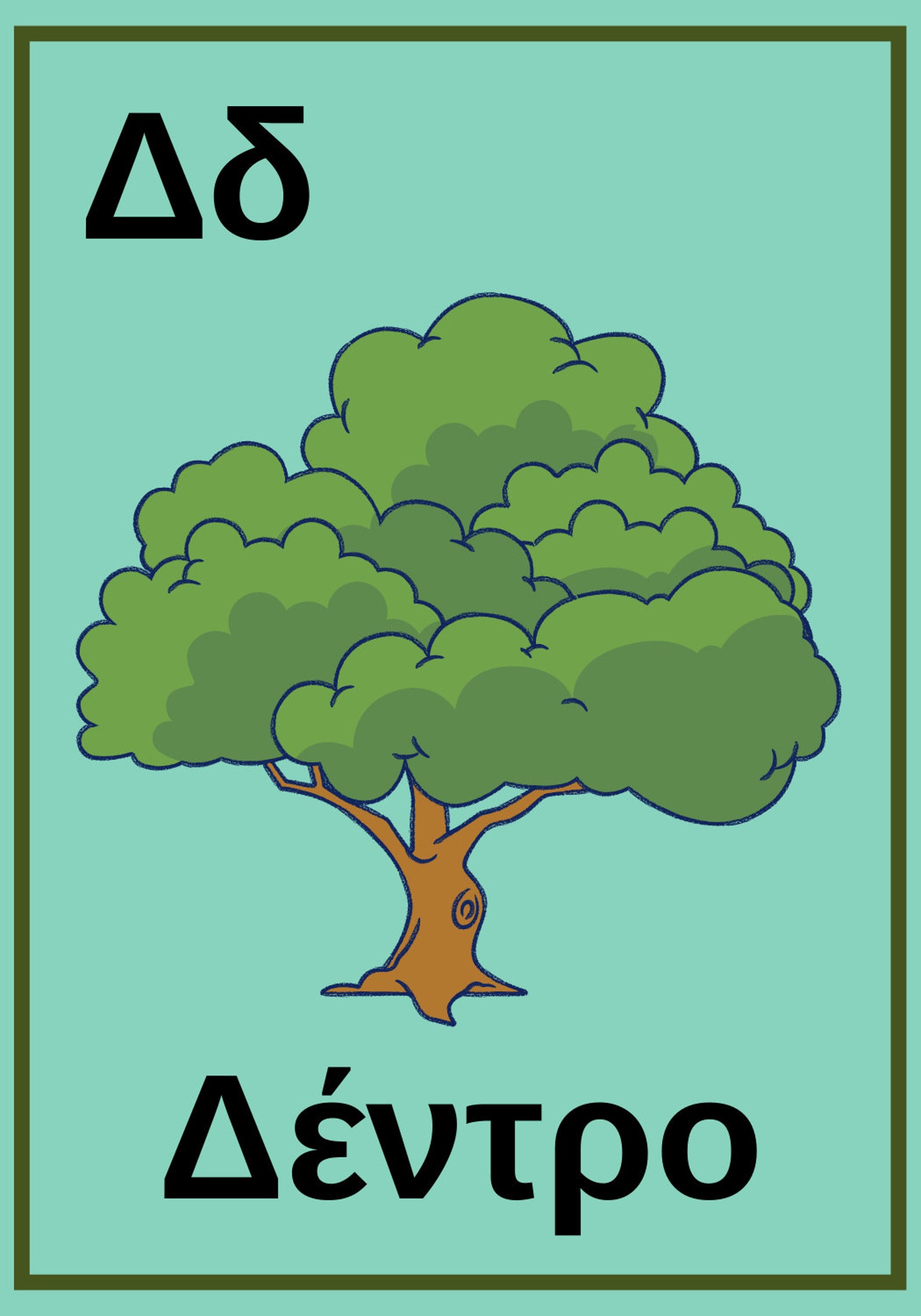 Greek Alphabet Flash Cards - Etsy