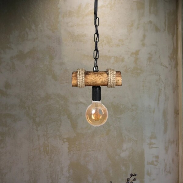 Rope Pendant Light - Etsy