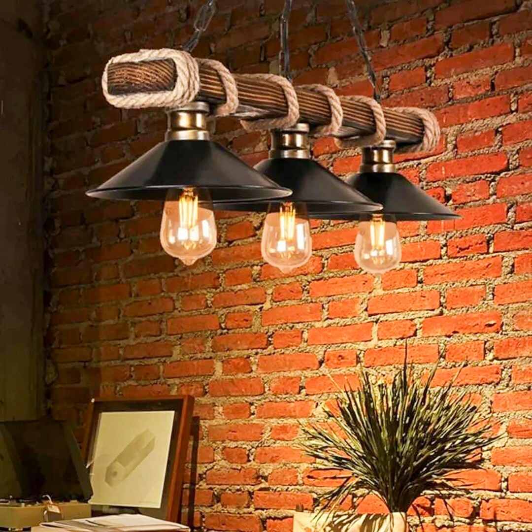 Rustic Light Fixture Rustic Chandelier Hanging Light Rustic - Etsy