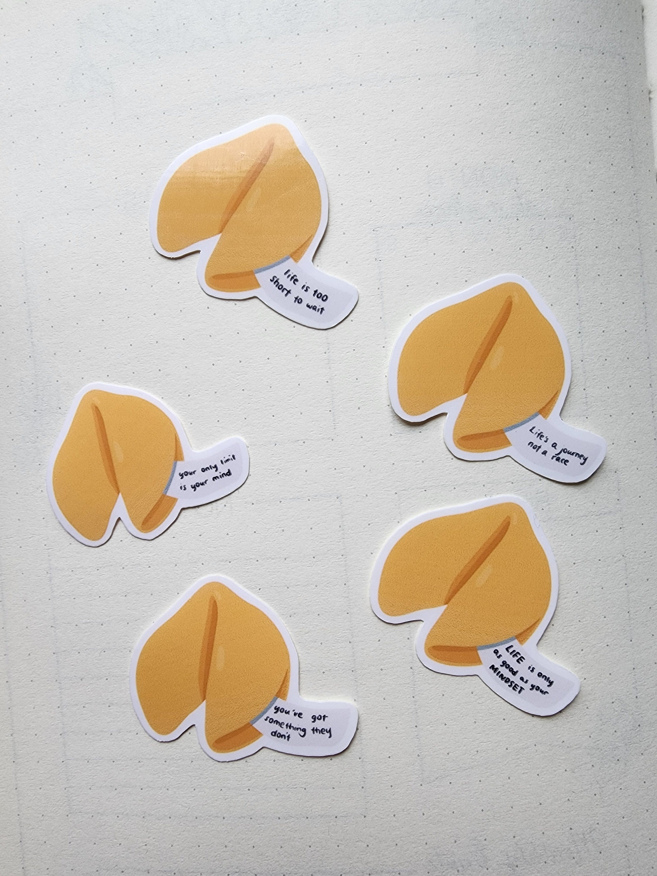 Fortune Cookie Stickers, Positive Self Affirmations, Planner Laptop ...