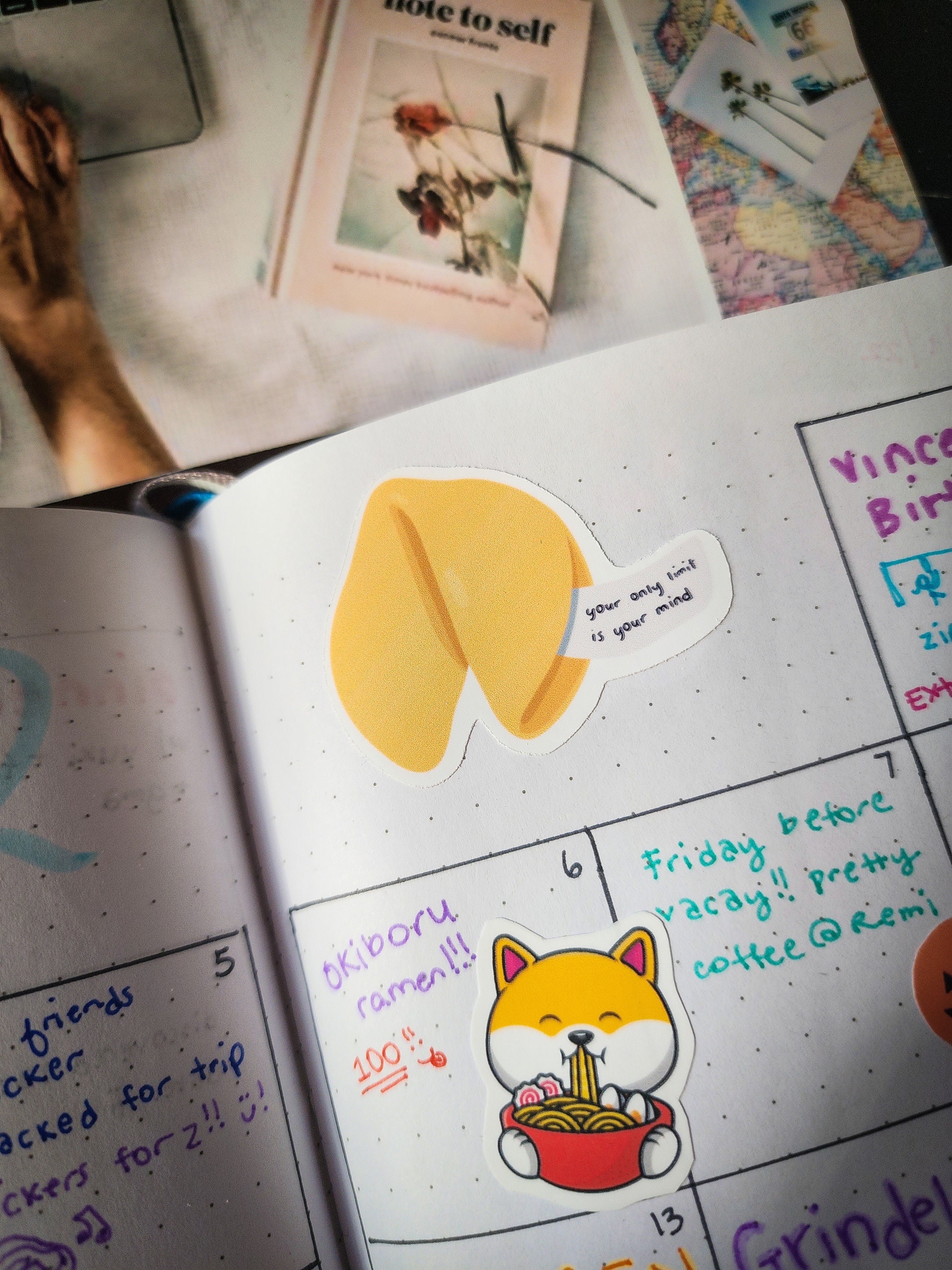 Fortune Cookie Stickers, Positive Self Affirmations, Planner Laptop ...
