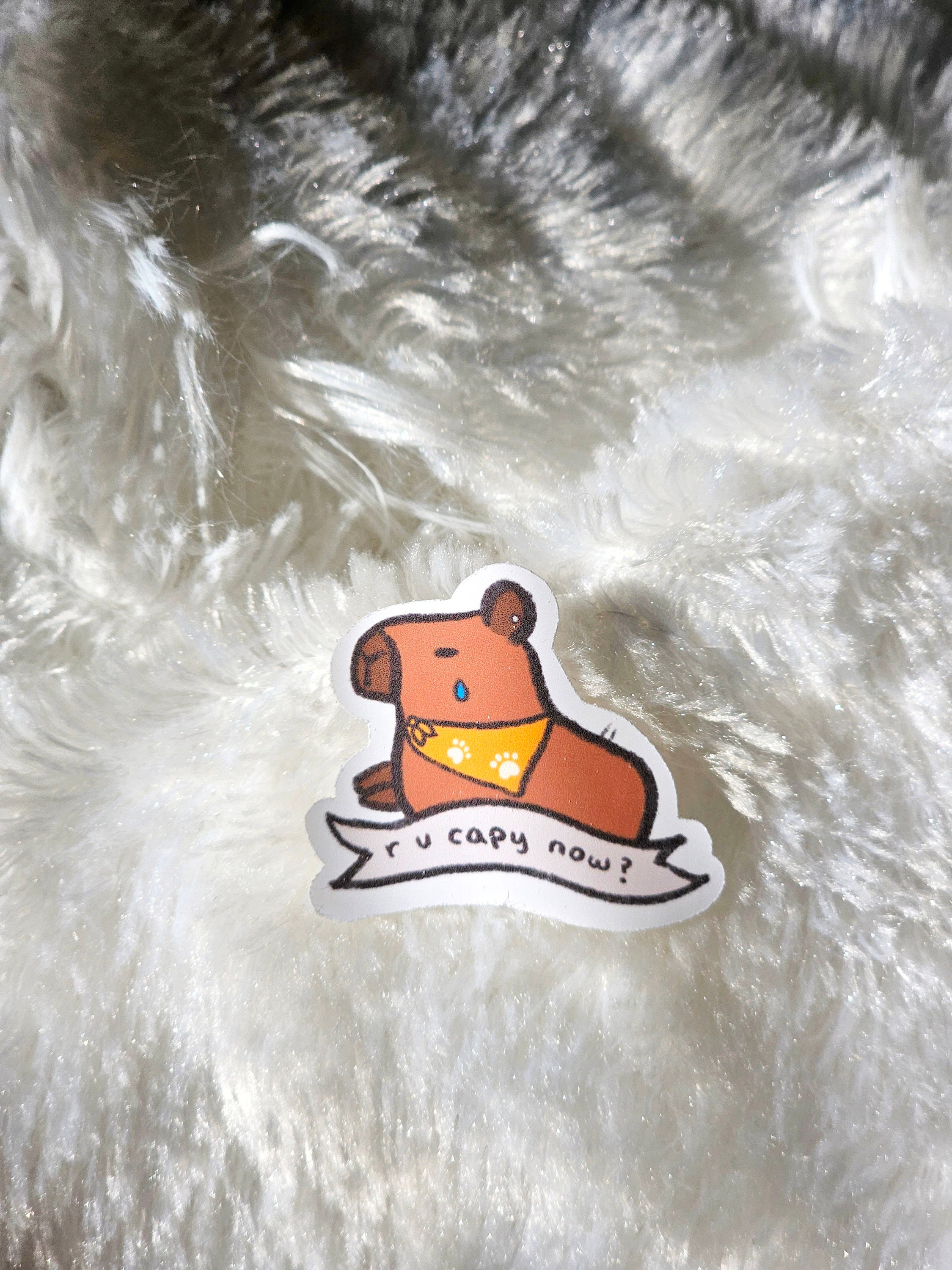 Set of 13 Cute Capybara Stickers - Capyboba, Capybara Bubble Tea ...