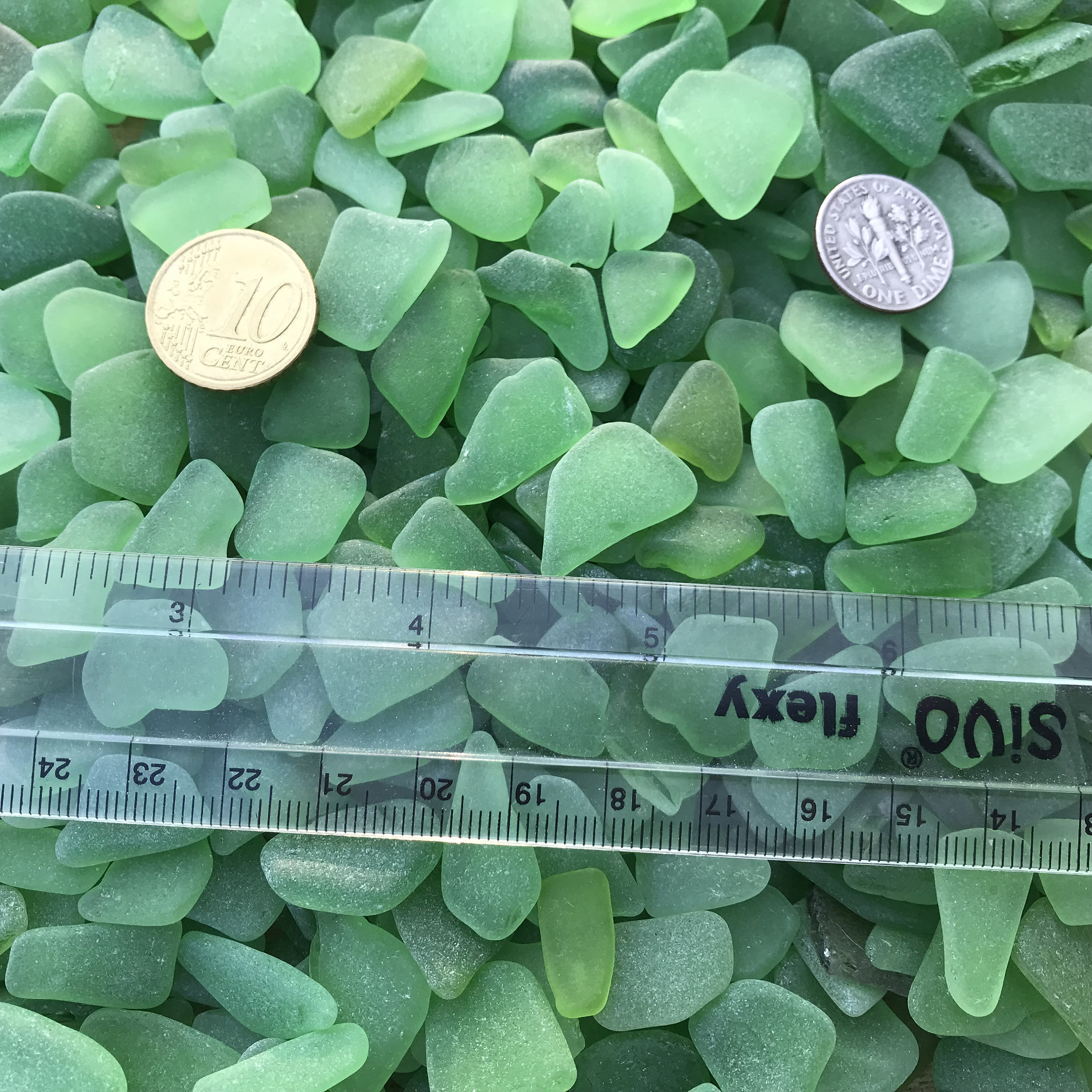 Bulk Green Sea Glass Genuine Beach Glass Lot 50 300 Pieces Etsy
