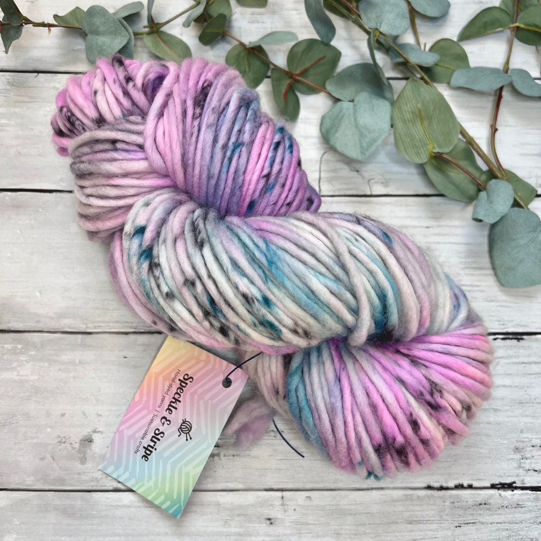 Ultra Bulky/super Chunky Merino Wool Yarn, Single Ply, Hand Dyed Yarn ...