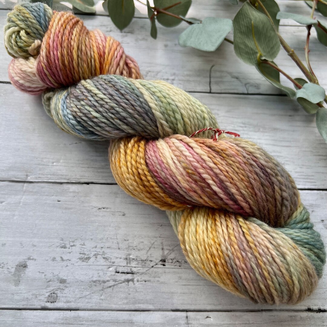 Hand Dyed Aran Yarn, Variegated Yarn, British Wool, Superwash Yarn ...
