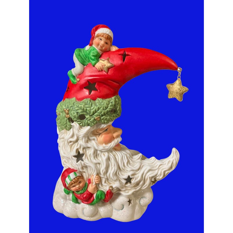 Santa Claus Moon - Etsy