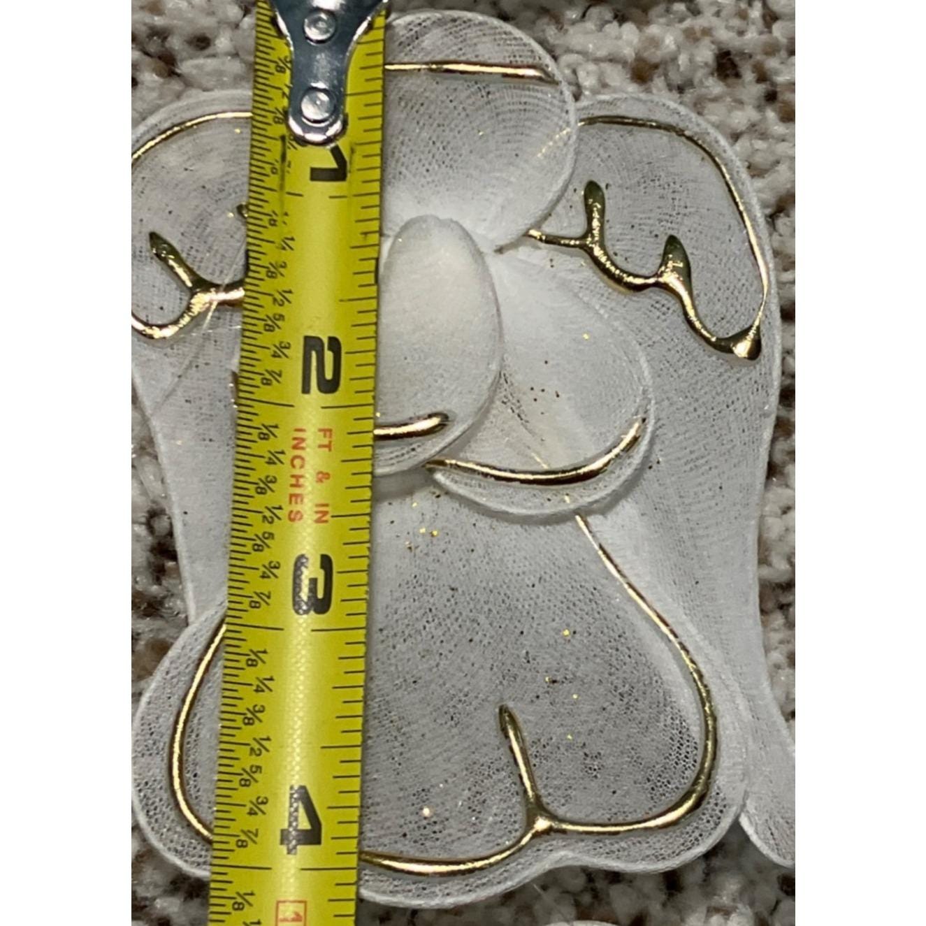 White Netted Sheer Wire-edged Angels for Crafts & Decorations - Etsy