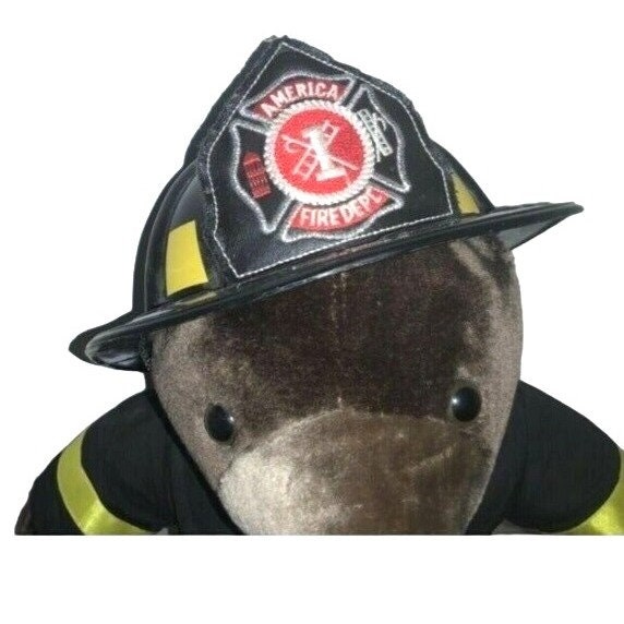 Patriot Fireman Plush Bear 22 Inches Tall - Etsy
