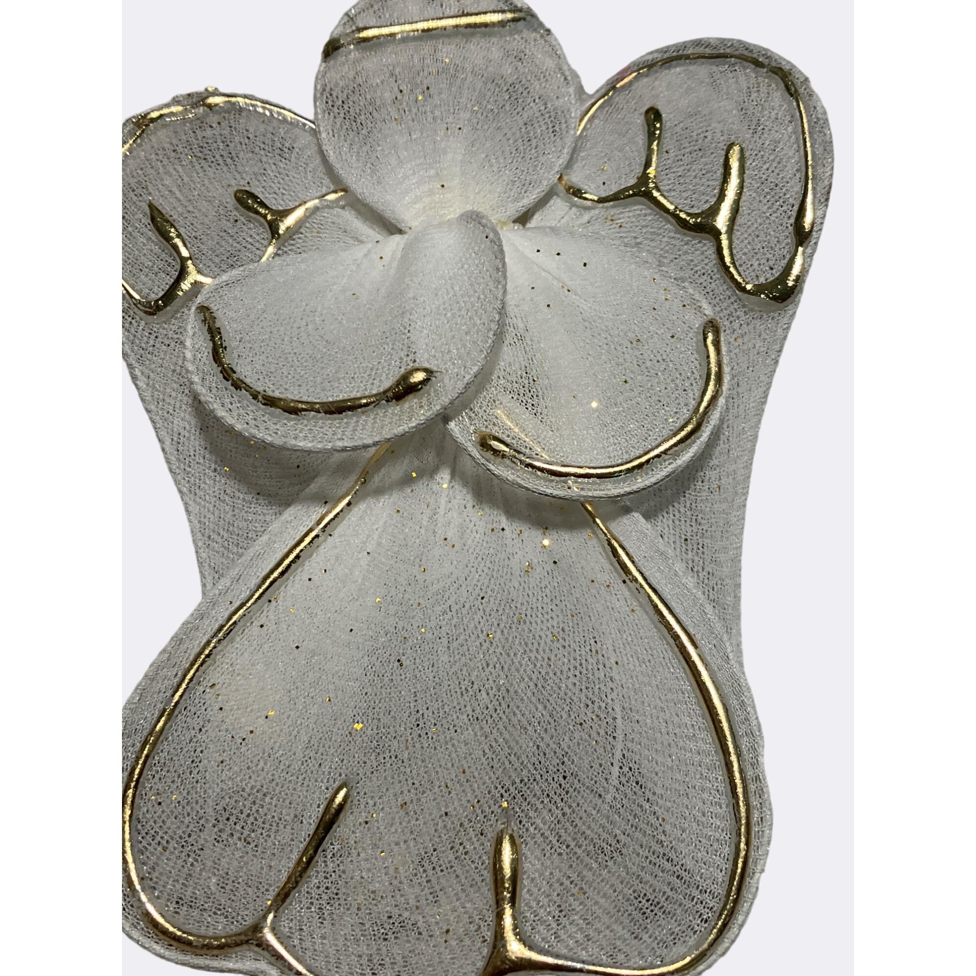 White Netted Sheer Wire-edged Angels for Crafts & Decorations - Etsy