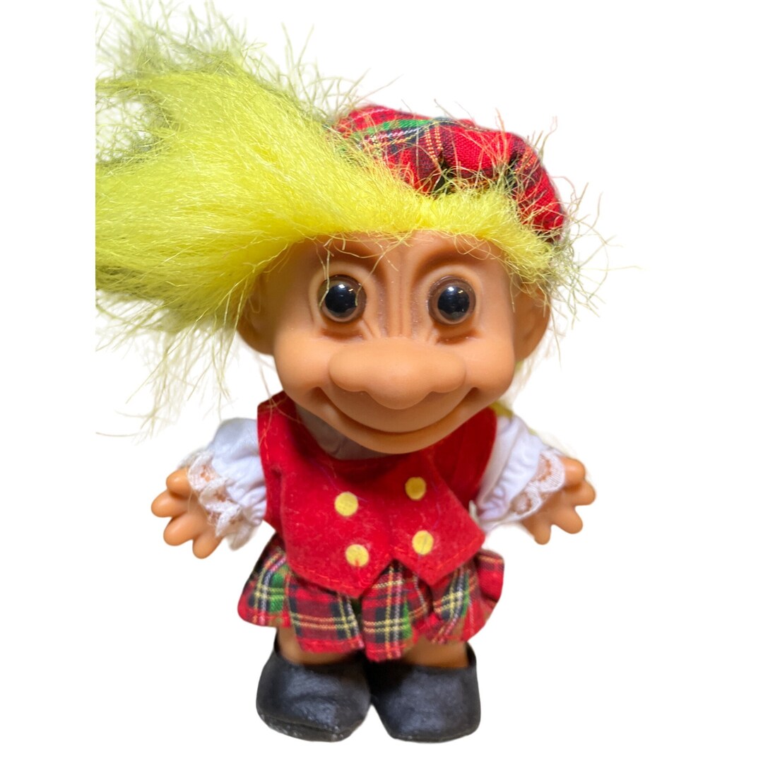 Russ Troll Doll Around the World Scotland Scotsman Figure 1990s Vintage ...