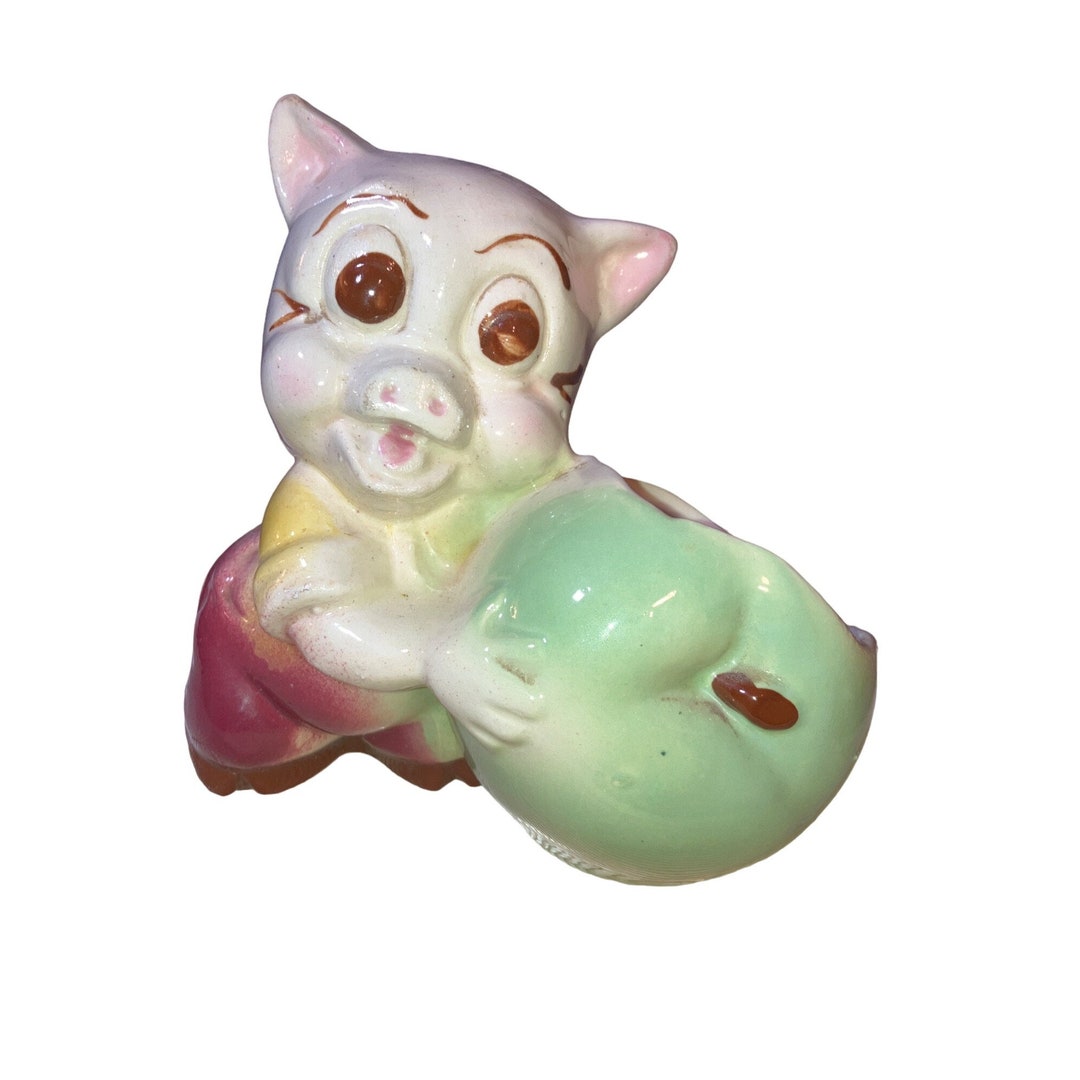 Hand Painted Ceramic PIG Planter Vintage - Etsy
