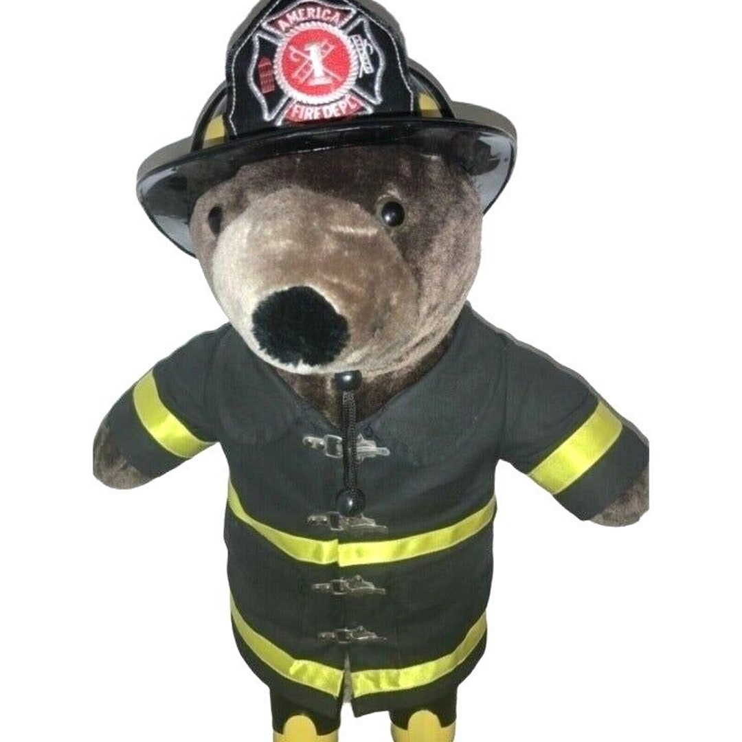 Patriot Fireman Plush Bear 22 Inches Tall - Etsy