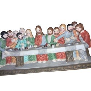 The Last Supper Religious Ceramic Figurine - Etsy