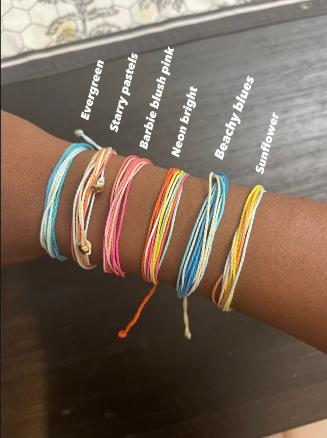 Wax Cord Bracelet | Pura Vida Inspired!! | Stackable Waterproof Bracelet! * CORAL COLOR ...