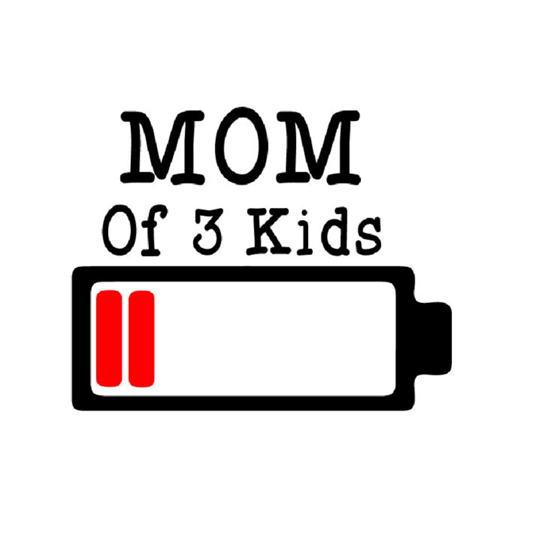 Mom of 3 Kids, Motherhood SVG PNG - Etsy