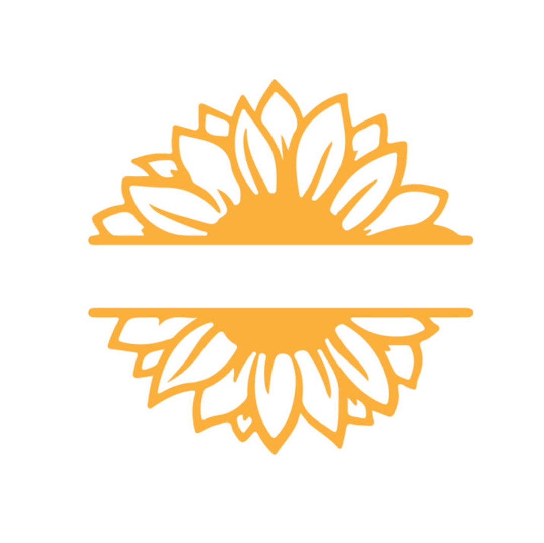 Sunflower Name Insert SVG PNG - Etsy