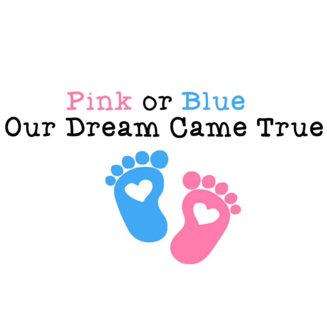 Pink or Blue SVG JPG PNG - Etsy