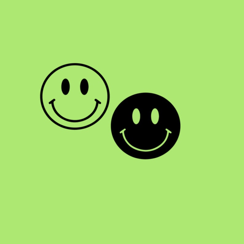 Smiley Faces SVG PNG - Etsy
