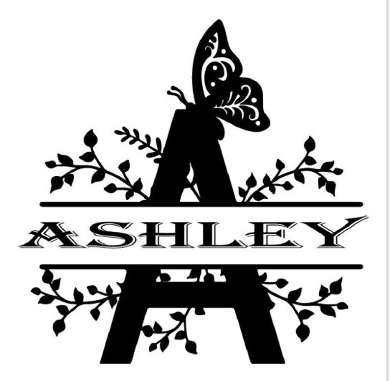 Name Ashley, Letter A Svg/png - Etsy