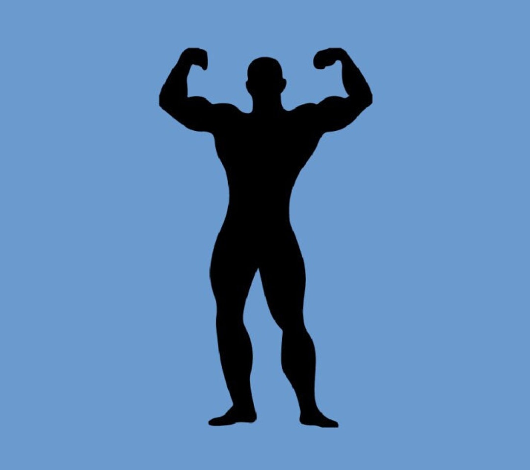 Muscle Man SVG PNG - Etsy