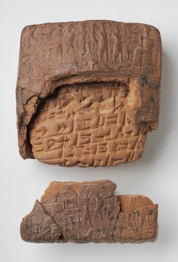 Old Assyrian Letter: Replica Cuneiform Tablet and Envelope - Etsy