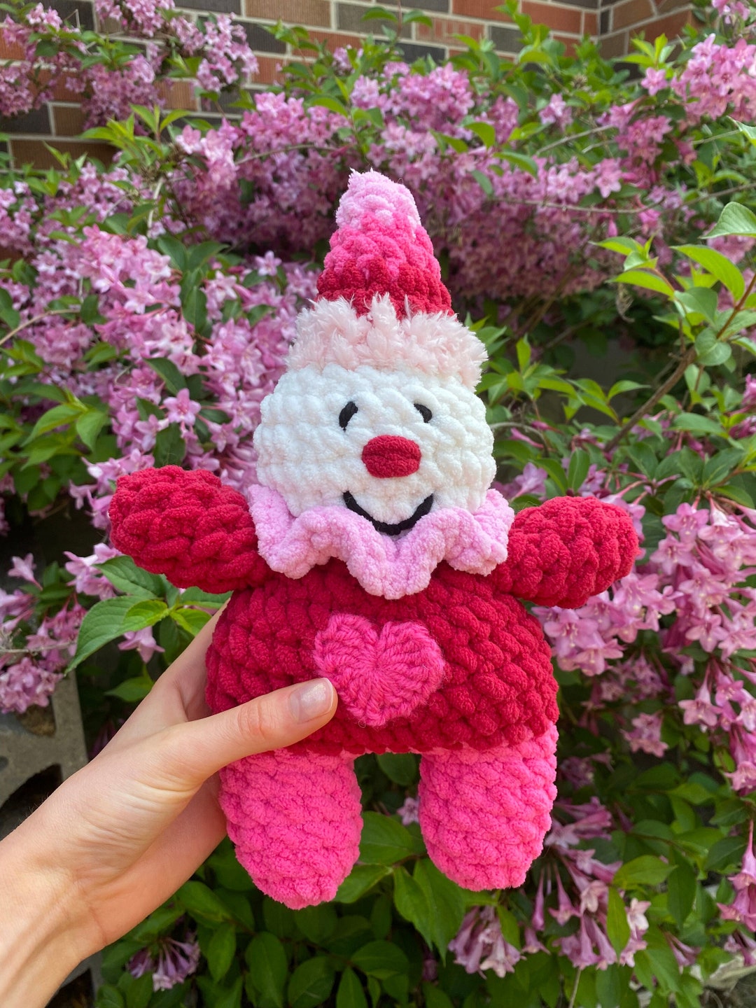 Love Clown Crochet Plushie / Clowncore / Clown / Plush / Stuffie ...
