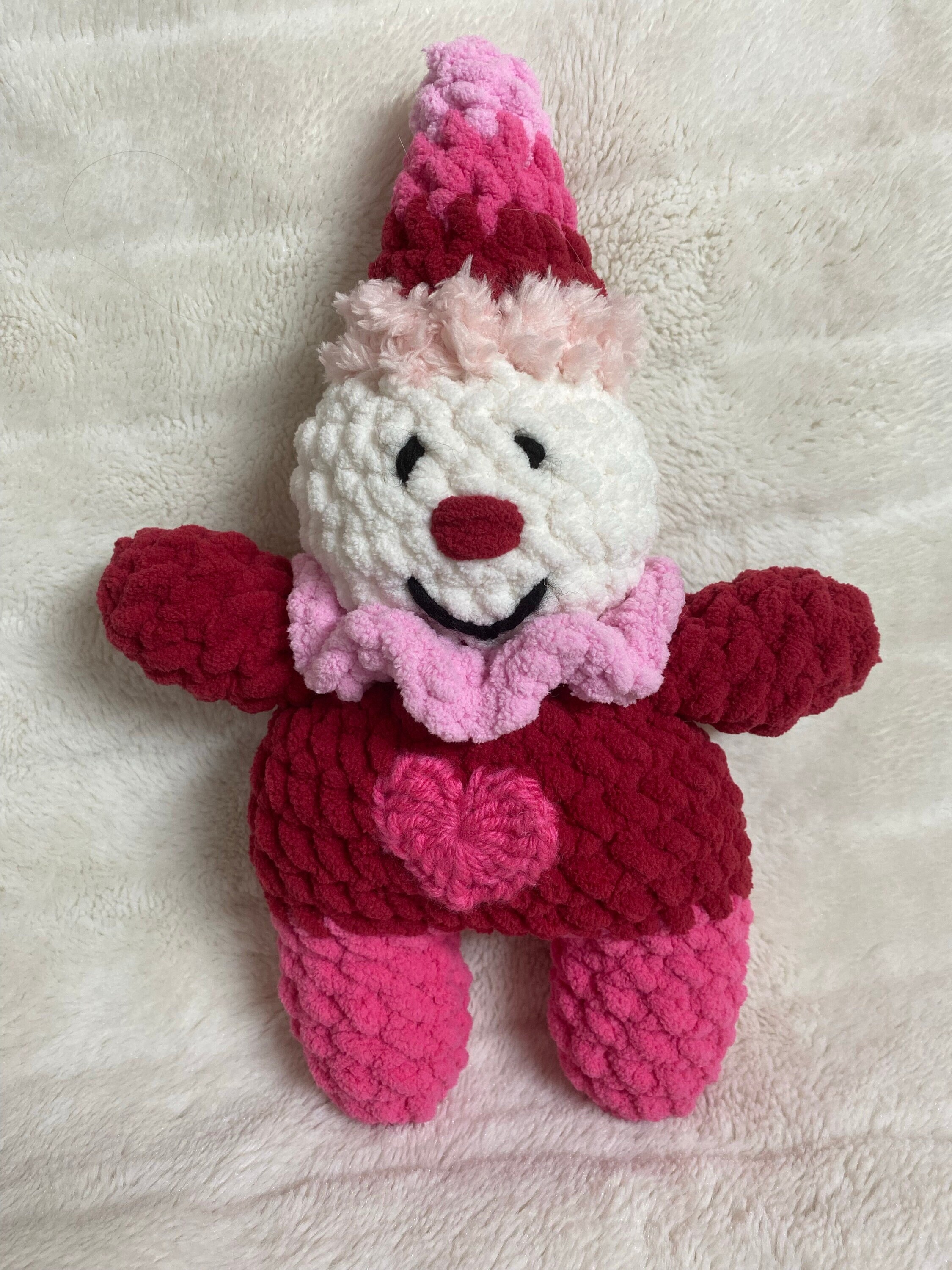 Love Clown Crochet Plushie / Clowncore / Clown / Plush / Stuffie ...