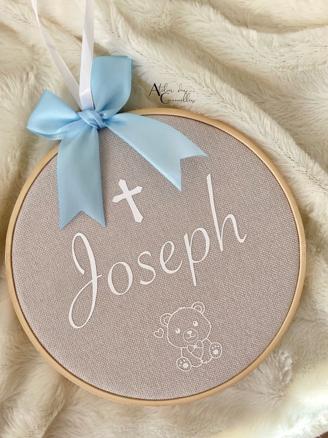 Personalized Tambourine Wall Decoration Child's Room Baby Birth Birth ...