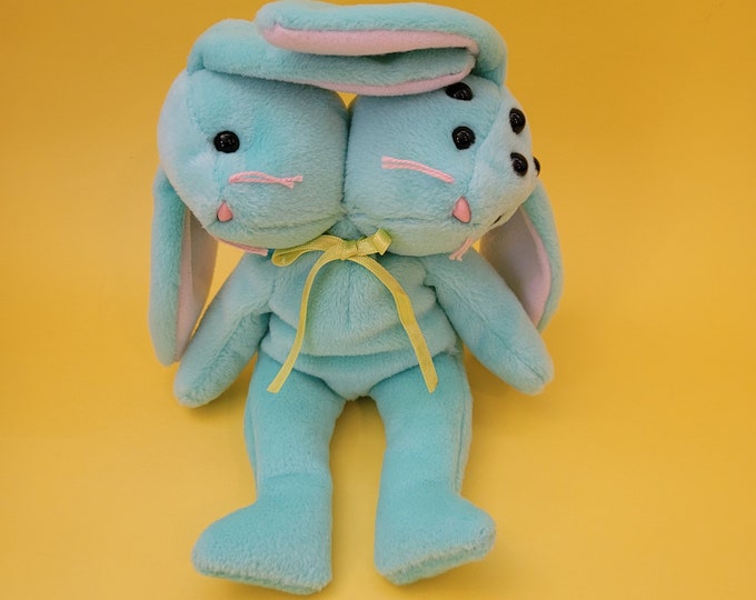 Two Headed Rabbit Plush, Bunny Plush, Bunny With Two Heads - Etsy