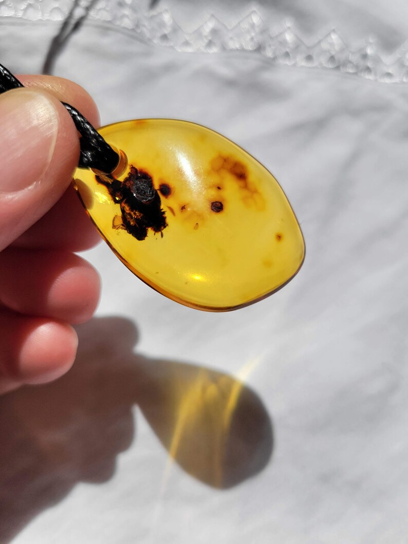 Large Amber Pendant, Genuine Baltic Amber, Gift for Mother's Day, High ...