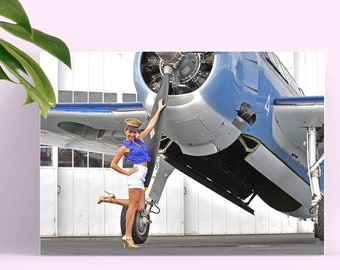 B-25 Mitchell Pin up Poster Warbird Pinup Girls Unframed - Etsy