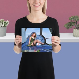 F4U Corsair Pinup Photo Poster | High Quality Warbird Pinup Print ...