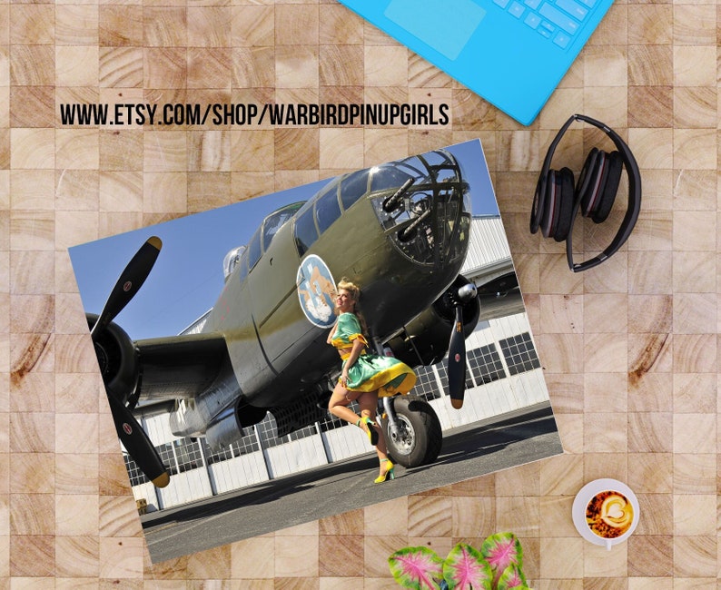 B-25 Mitchell Pin up Poster Warbird Pinup Girls Unframed - Etsy
