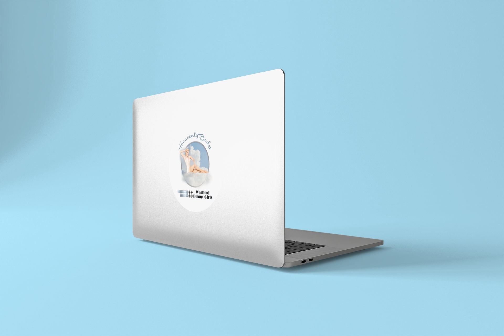 Heavenly Body Pin up Sticker - Round Bubble-free Vinyl Indoor Sticker ...